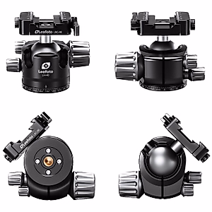 Leofoto LS-364CL+LH-47SC Elongated Tripod, Ranger Series, Carbon Fiber, 4 Leg Sections, Lightweight, LH-47 Ball Head Set, Hybrid Clamp, Arca and Picatinny Compatible