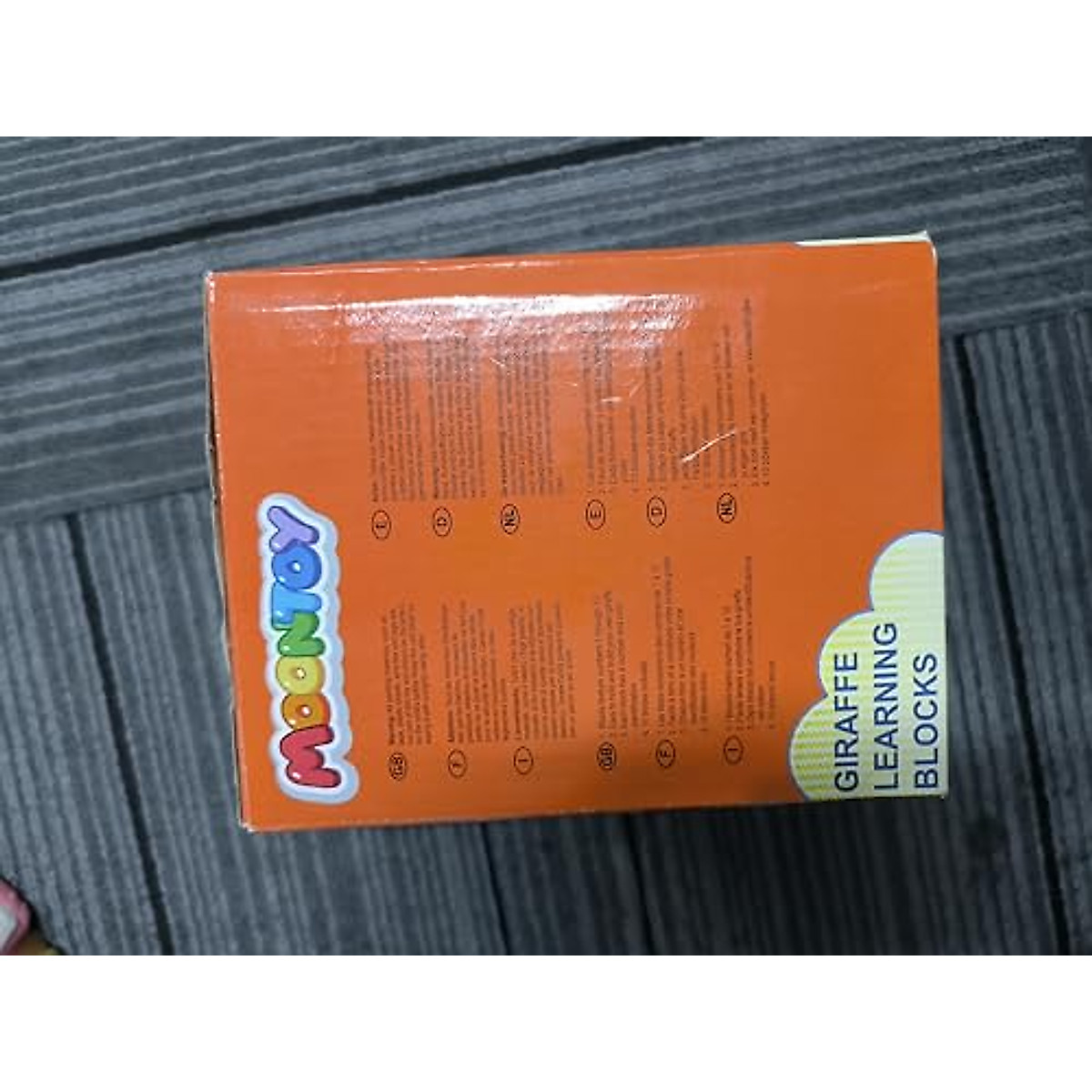 MOONTOY Giraffe Baby Blocks Building Blocks Baby Stacking Toys for Toddlers 1-3, Montessori Toys for 1 2 3 Year Old Girl Boy Kids Birthday Gift, Number Color Count Educational Baby & Toddler STEM Toys