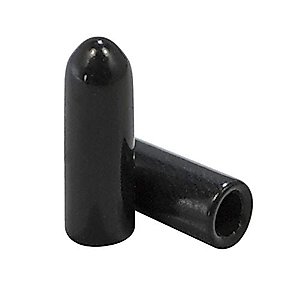 Prescott Plastics Made in USA 0.25" - 0.3125" Inch Round Vinyl Bolt Screw Protectors (4 Pack), Rubber Flexible End Cap for Metal Tubing, Fence, Glide Insert for Pipe Post and Furniture