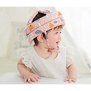 Baby Toddler Anti-Collision Safety Hat Infant Harnesses Adjustable Safety Helmet Baby Learn to Walk Protective Hat with Chin Strap Headguard Hat for Baby Boys Girls Crawling, Running, Walking