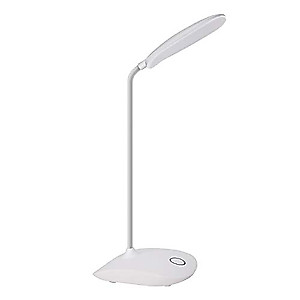 DEEPLITE LED Desk Lamp with Flexible Gooseneck 3 Level Brightness, Battery Operated Table Lamp 5W Touch Control, Compact Portable lamp for Dorm Study Office Bedroom, Eye-Caring and Energy Saving