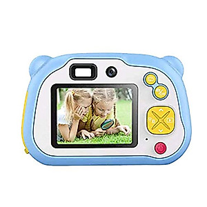 LKYBOA Child Camera - Children Digital Cameras 2 Inch HD Toddler Video Recorder Shockproof Selfie Kid Action Camera Birthday Toy Blue (Color : Blue)