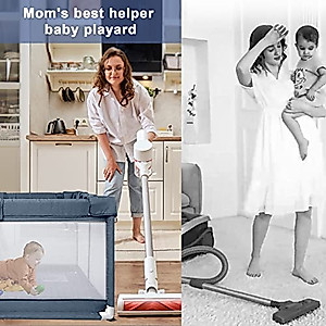 Baby Playpen, Playpen for Babies and Toddlers, Baby Play Pen for Toddler, Baby Playard with Gate, 50×50 inch Sturdy Safety Baby Fence with Anti-Slip Base, Play Yard Indoor Outdoor Kids Activity Center