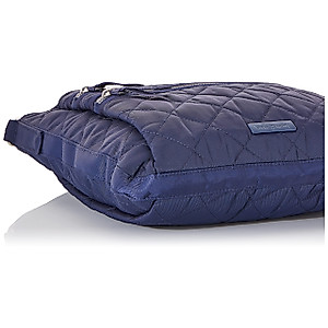 Vera Bradley Women's Performance Twill Triple Zip Hipster Crossbody Purse, Classic Navy, One Size