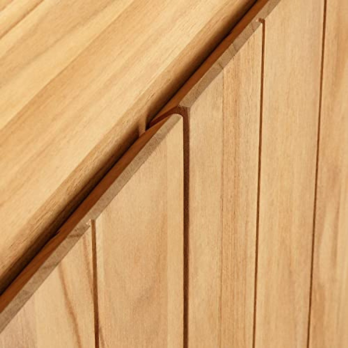 Signature Hardware 953267-36-RUMB-8 Antioch 36" Free Standing Single Vanity Set with Teak Cabinet, Vanity Top, and Rectangular Undermount Sink - 8" Faucet Holes