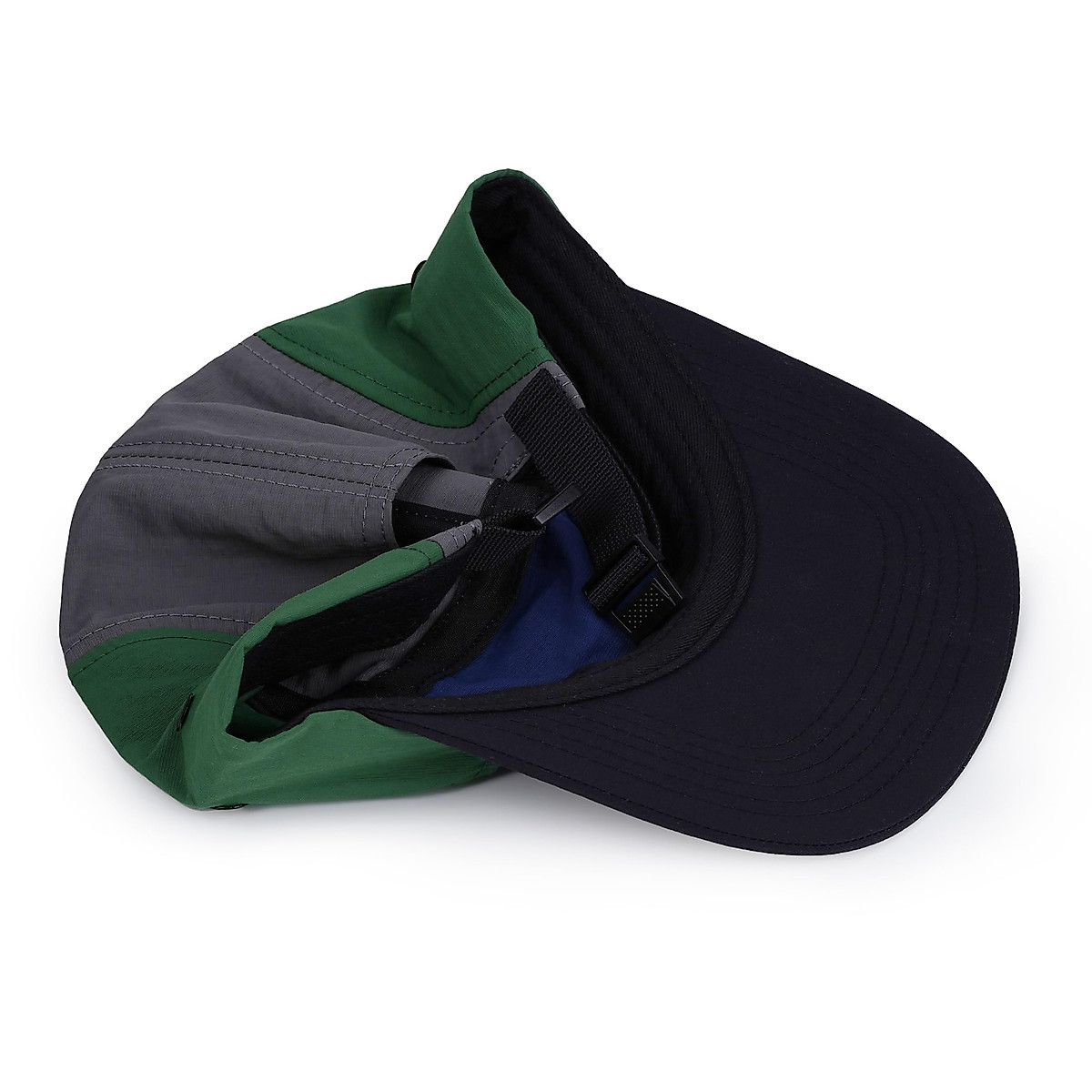 CLAPE 5 Panel Hat for Men, Curved Brim UPF50+ Sun Hats Quick Dry Outdoor Sports Running Hat Baseball Cap