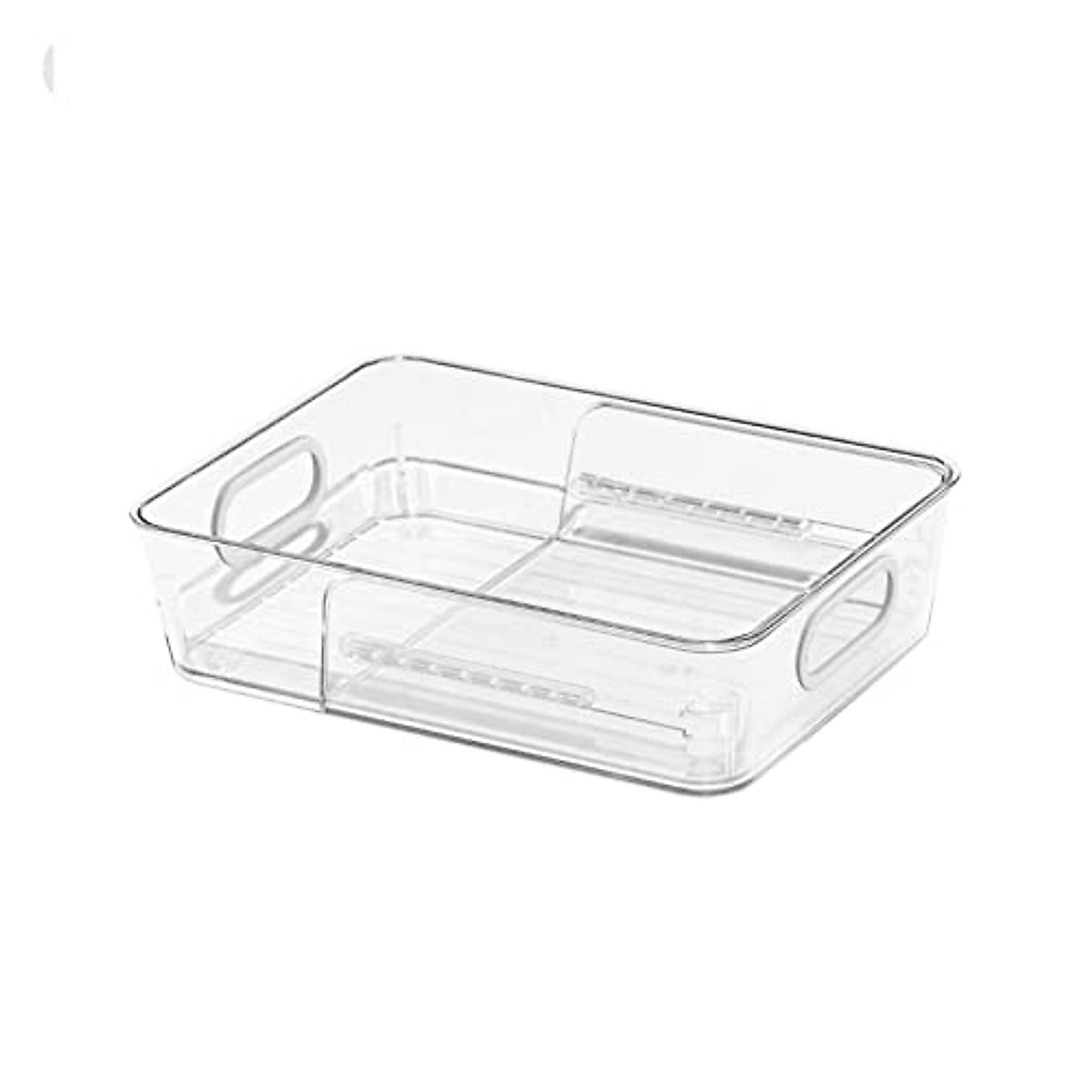 Pull-Out Decorative Tray 15.3x7.1 Inches, Clear Tray for Bathroom Dresser Counter Countertop,Dispenser Plate Serving Trays Pedestal Tray for Perfume,Cosmetics,Jewelry,Makeup,Skincare Organizer