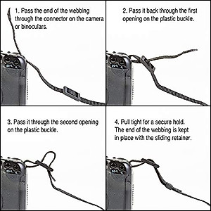 OP/TECH USA E-Z Comfort Strap (Black) - Neoprene Neck Strap for Cameras and Binoculars, 2701252