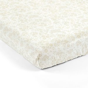 Lush Decor Garden of Flowers Soft & Plush Fitted Crib Sheet, 52"x 28", Neutral