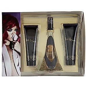 Rihanna Reb'l Fleur Women Gift Set (Eau De Parfum Spray, Body Lotion, Bath and Shower Gel)