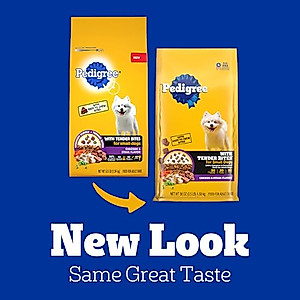 Pedigree With Tender Bites for Small Dogs Adult Dry Dog Food, Chicken and Steak Flavor, 3.5 lb. Bag