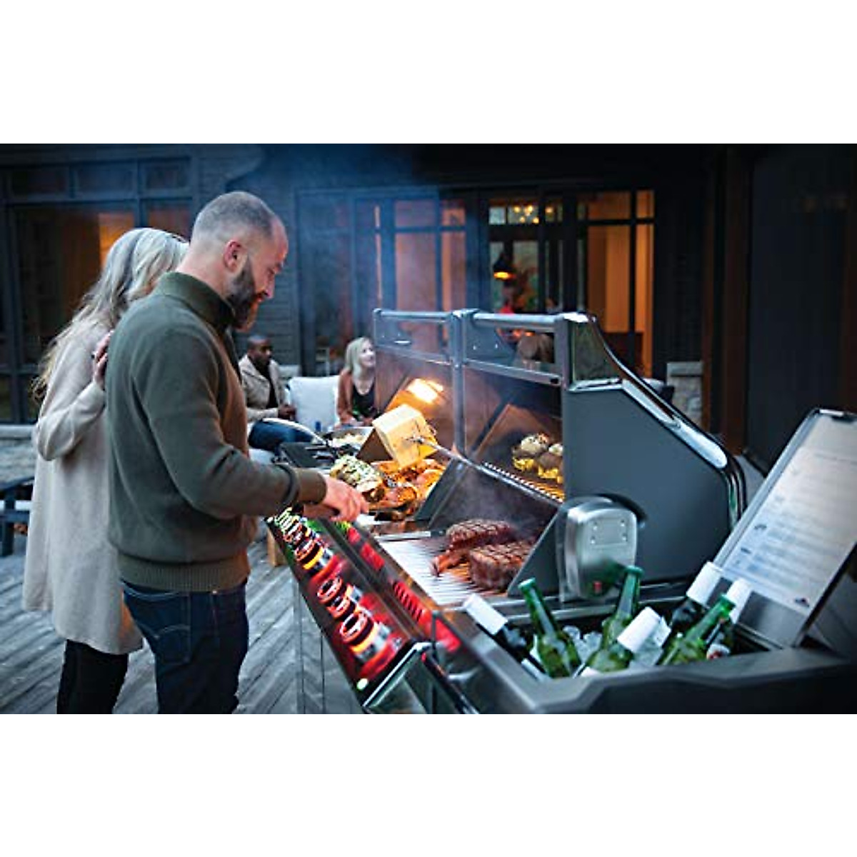 Napoleon PRO825RSBIPSS-3 Prestige PRO 825 RSBI Propane Gas Grill, sq.in. + Infrared Rear & Bottom Range Burner, Stainless Steel