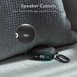 ESR for AirPods Pro Case (2023/2022/2019, 2nd/1st Gen), Compatible with Airpods Pro 2nd Generation Case (USB-C/Lightning Cable), Compatible with MagSafe, Full Drop Protection, Cloud Series, Black