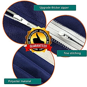 Sqodok Outdoor Chair Cushions 17"x16"x2" Waterproof Patio Cushions for Outdoor Furniture, Round Corner Chair Cushions for Patio Furniture Seat Cushion with Ties Set of 4, Dark Blue