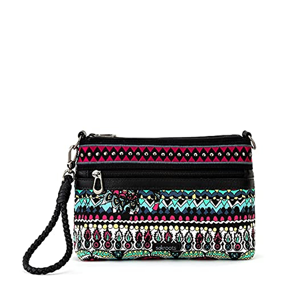 Sakroots Campus Mini Crossbody, Pinkberry One World
