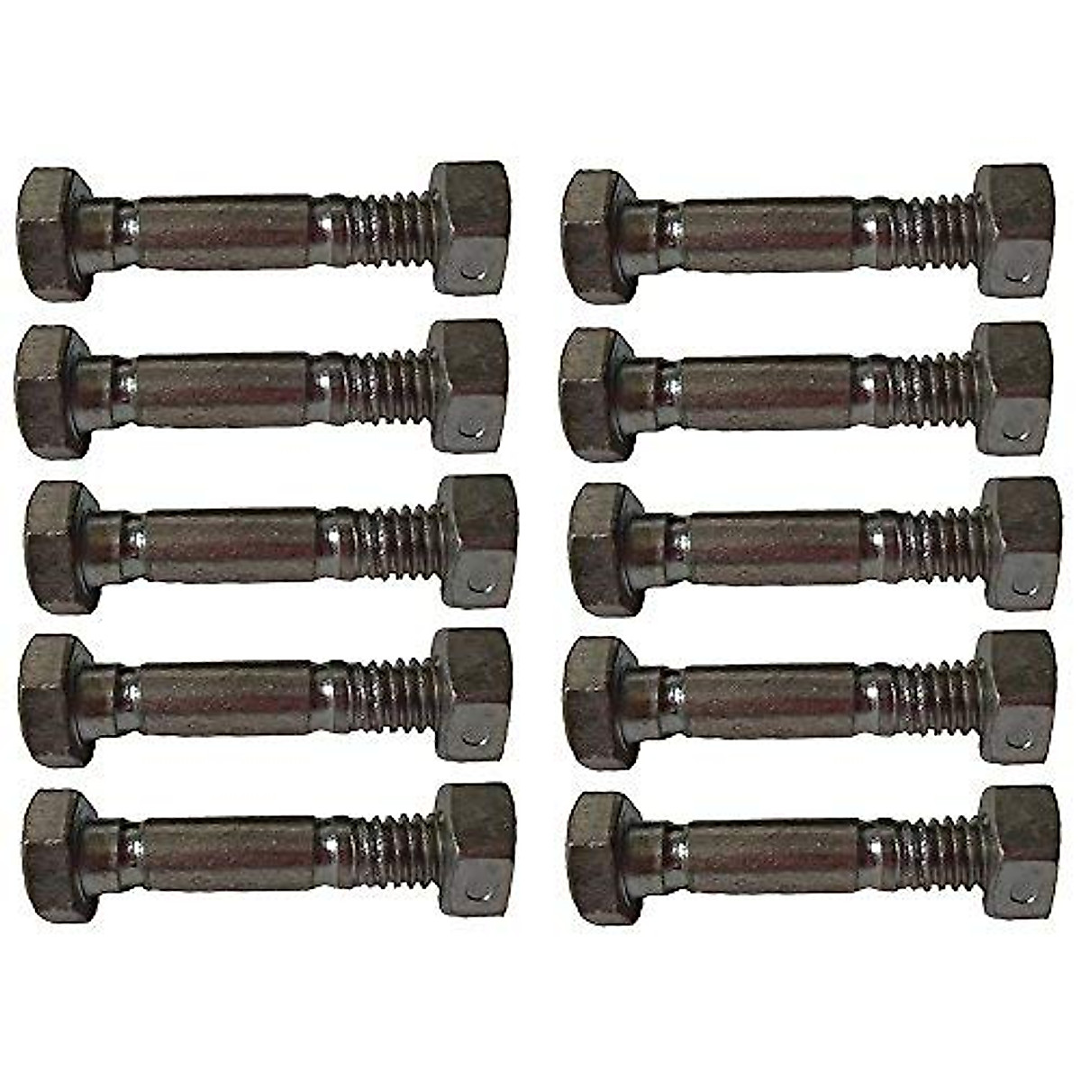 (10) Pack Snow Blower Shear Pins & Nuts Fits Ariens Models ST520 ST524 ST624