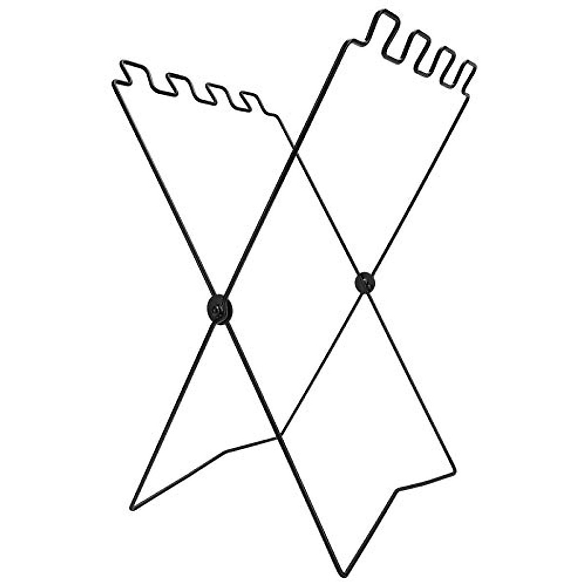 YUUGAA Portable Garbage Bag Holder, BBQ Picnic Portable Trash Bag Rack Environmental Protection Iron Wire Folding Shelf