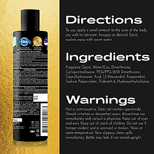 Wet Gold Hybrid Silicone & Water Based 9 Ounce Blended Luxury Lube, Premium Personal Lubricant Long Lasting Life for Condom Compatible Ph-Balanced Hypoallergenic Glycerin & Paraben Free Intimacy