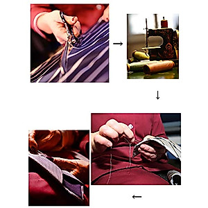 RBOCOTT Silk Dark Green Tie Business Wedding Formal Necktie for Men (Dark Green)