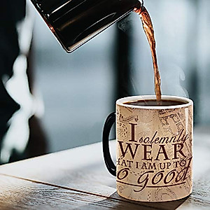 Morphing Mugs Harry Potter - Hogwarts Marauder's Map - I Solemnly Swear - 11 oz Heat Sensitive Mug – Image Revealed With HOT Liquid added! - Officially Licensed Collectible