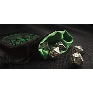 Q Workshop Metal Mythical 7 Polyhedral Ornamented Dice Set
