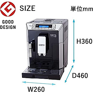 De'Longhi Eletta Digital Super Automatic Espresso Machine with Latte Crema System, Black