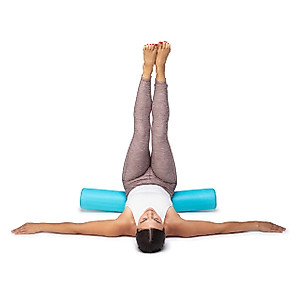 OPTP PRO-Roller Super Soft Density Foam Roller 36 in - Light Blue Low Density Foam Roller for Exercise, and Gentle Massage Foam Roller for Physical Therapy 36" x 6" Round