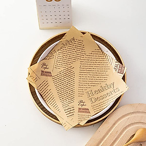 100Pcs Wax Paper Sheets for Food, Basket Liners Food Picnic Paper Sheets Greaseproof Deli Wrapping Sheets, 7 x 7 Inch (Pure white)