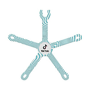 PopSockets: Flexible Phone Mount & Stand, Phone Tripod Mount, Universal Device Mount - TikTok Teal Swirl