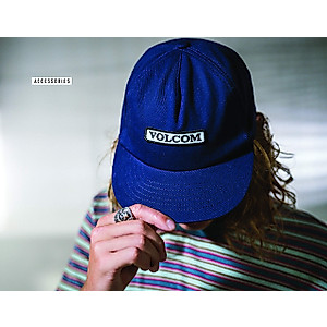 Volcom unisex adult Full Stone Flex Fit Baseball Cap, Grey Vintage, Large-X-Large US