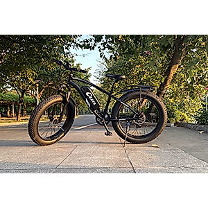 CEAYA Electric Bike Adults,1000W 48V 17Ah Battery 26'' Fat tire Electric Bicycle,7-Speed,Up to 40 Miles,Snow Beach Mountain E Bike