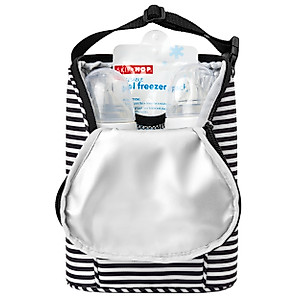 Skip Hop Baby Bottle Bag, Grab & Go, Black/White Stripe