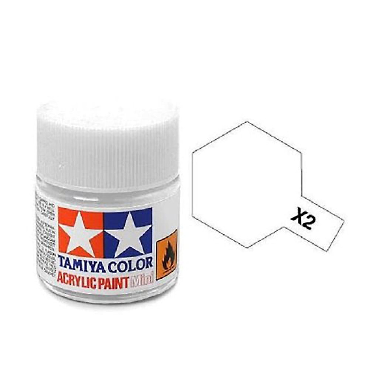 Tamiya Models X-2 Mini Acrylic Paint, White