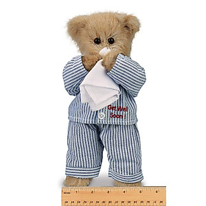Bearington Illie Willie Plush Stuffed Animal Get Well Soon Teddy Bear, 10 inches