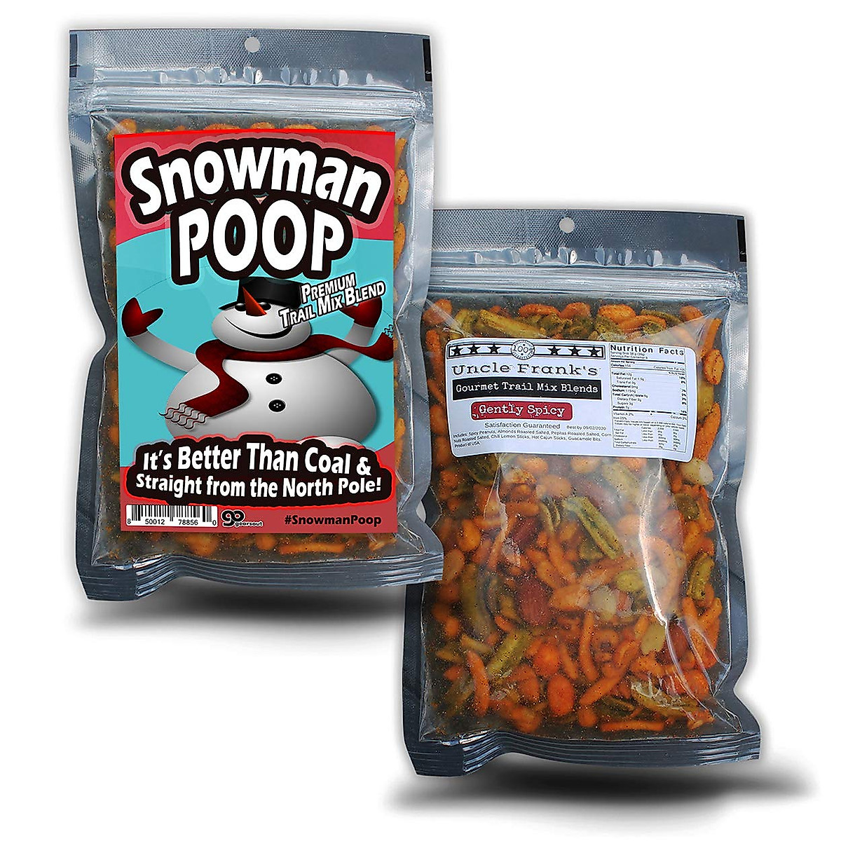 Snowman Poop Trail Mix - Holiday Food Gifts for Teens and Adults - Gourmet Trail Mix, Funny Stocking Stuffer, Made in the USA