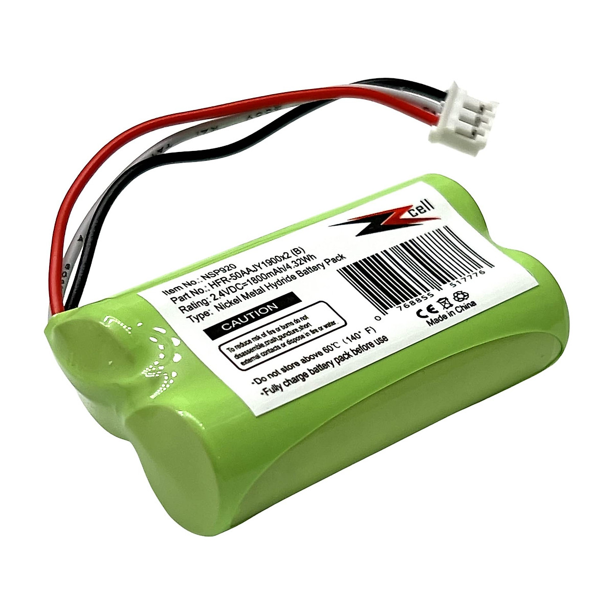 ZZcell® Battery Replacement for Nvidia Shield TV Game Controller, P2920, HFR-50AAJY1900x2(B), HRLR15/51, 2.4Volts 1800mAh