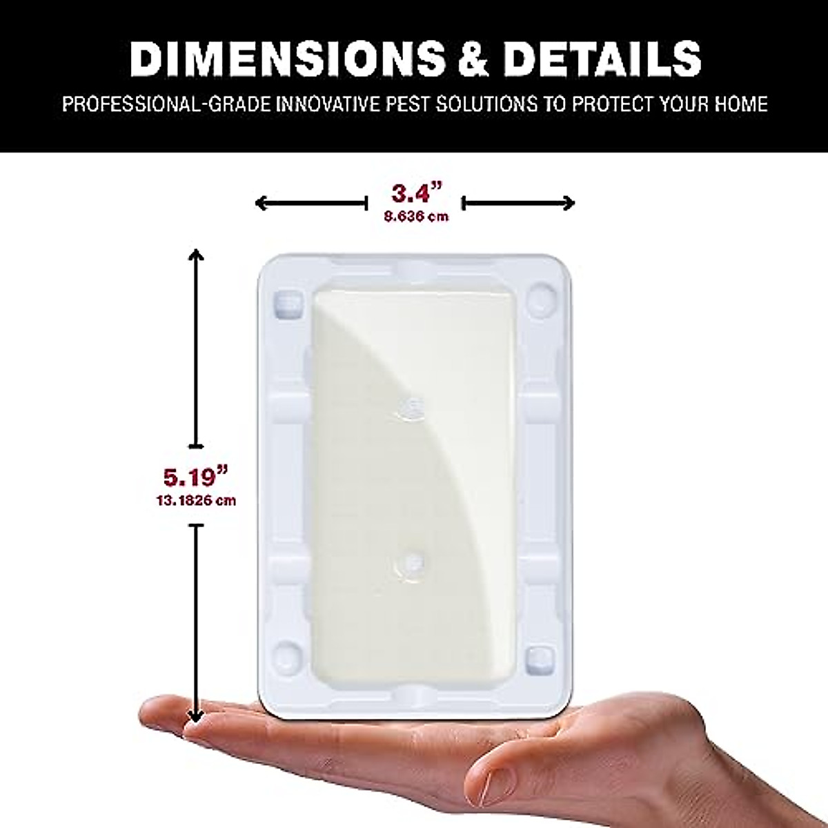 Catchmaster Cold Weather Mouse Traps Indoor for Home 6PK, Winter Pest Control Adhesive Tray for Bugs, Crickets, & Spiders, Pet Safe Glue Traps for Mice in Basement, Walk-In Fridge, Warehouse, & Garage
