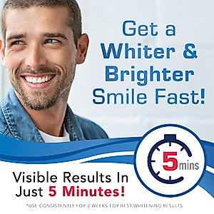 Plus White Whitening Kit - 5 Minute Speed Whitening Gel & Comfort Fit Mouth Tray - Professional Teeth Whitening Kit w/Dentist Approved Ingredient for Tooth Whitening (2 oz)