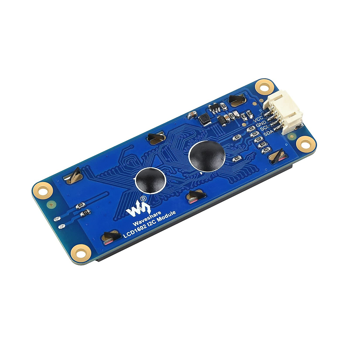 waveshare LCD1602 I2C Module AiP31068 Controller,16x2 Characters LCD Display,White Color with Blue Background 3.3V/5V, for Arduino/Raspberry Pi/Raspberry Pi Pico/Jetson Nano/ESP32/STM32