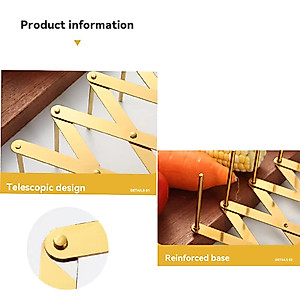 YEZILUU 2Pcs Gold Stainless Steel Plate Rack, Glass lid Plate Organizer, Displayable Collapsible Pot lid Plate Premium Display Rack, Kitchen Essentials.