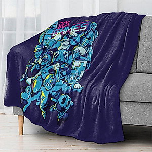 NICHIYOBI Redcap Beard Plumber Bros Game Flannel Blanket Kobayashi Tohru Kanna Lightweight Cozy Throw Blanket Warm Bed Blanket fit Sofa and Couch (08,Large 80x60in)