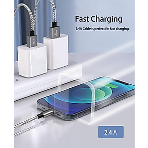 IDISON 6Pack [MFi Certified] iPhone Charger 3/3/6/6/10/10FT iPhone Charger Cord High Speed USB Cable Compatible iPhone14/13/12/11 Pro Max/XS MAX/XR/XS/X/8