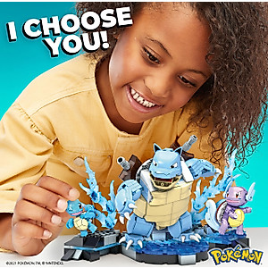 MEGA Pokémon Squirtle Evolution Building Set with 379 Bricks and Special Pieces, Toy Gift Set for Ages 8+ and up, HDH93
