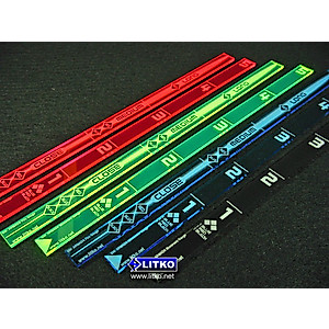 LITKO Movement Ruler | Range Gauge| Compatible with Star Wars: Armada | (Fluorescent Blue)