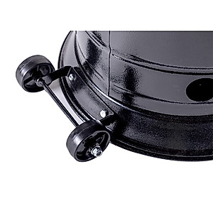 Simple Deluxe 47,000 BTU Outdoor Propane Patio Heater with Wheels, Black