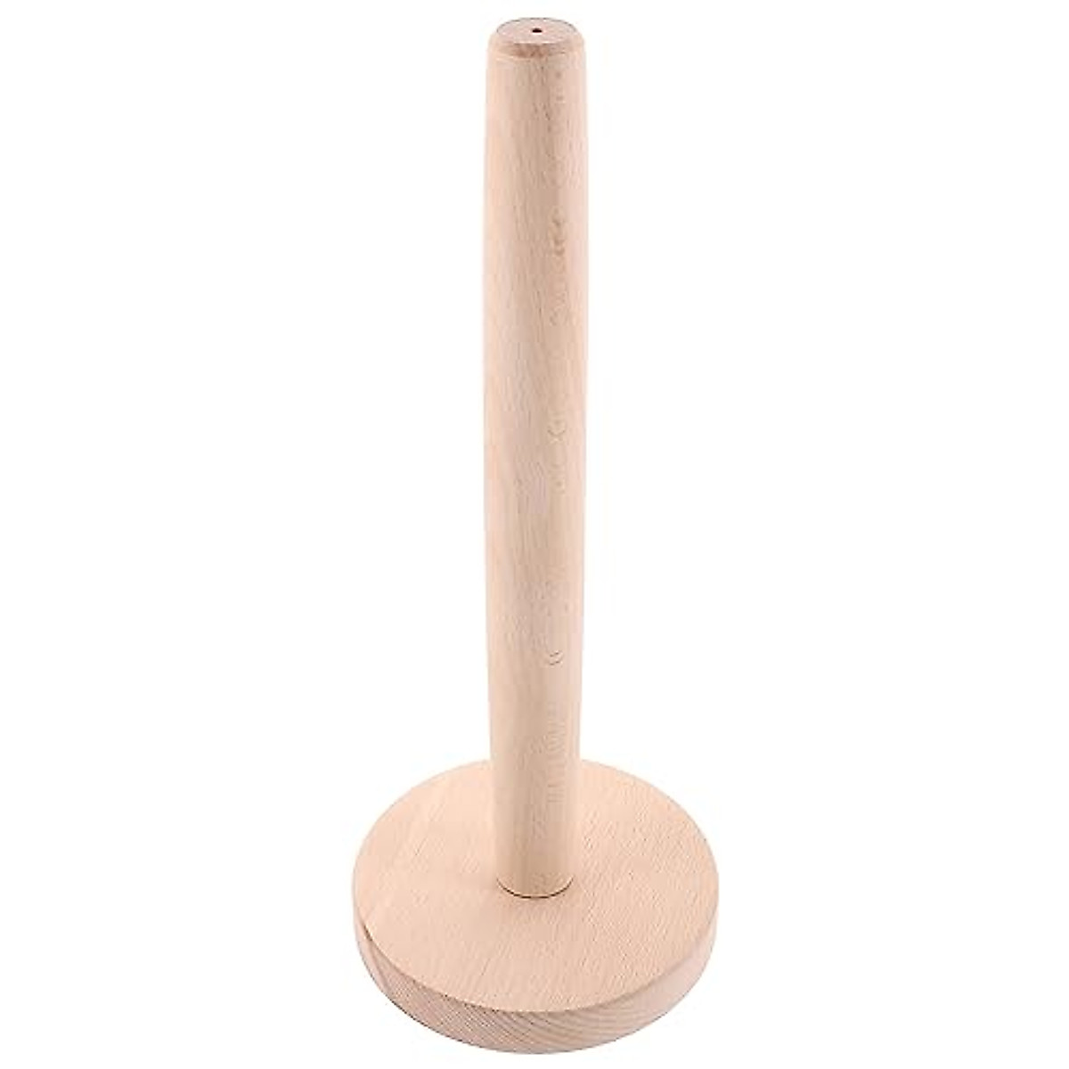 Paper Towel Holder Standing Paper Towel Holder Countertop Paper Towel Dispenser Wooden Kitchen Roll Holder Organizer Non Slip Napkin Roll Stand for Home Office Bathroom