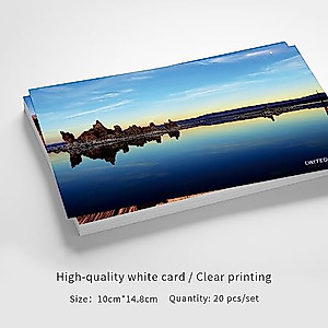 Dear Mapper United States Natural Landscape Postcards Pack 20pc/Set Postcards From Around The World Greeting Cards for Business World Travel Postcard for Mailing Decor Gift