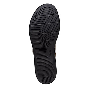 Clarks Women's Laurieann Ayla Flat Sandal, White Leather, 8