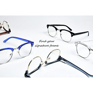 VISOONE Lightweight Blue Light Blocking Glasses Square with Anti Computer Glare for Gaming Men and Women MONTANA