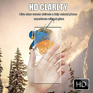 [2+2Pack] Galaxy Note 10 Plus Screen Protector and Camera Lens Film-9H hardness Tempered Glass-Support Fingerprint Unlock-Bubble Free-for Samsung Galaxy Note 10 Plus 5G(6.8") HD Clear Screen Protector